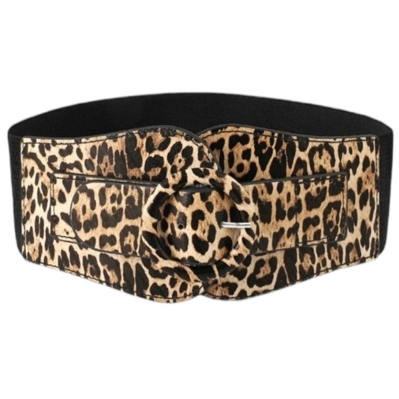 Accessories | Leopard Print Wide Width Belt | Poshmark